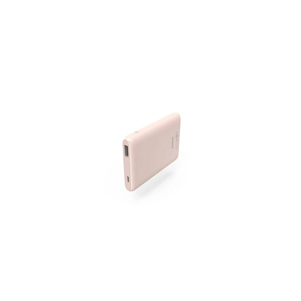 Hama Power Pack "SLIM 5HD", 5000mAh, Pink | Walfra Computer GmbH